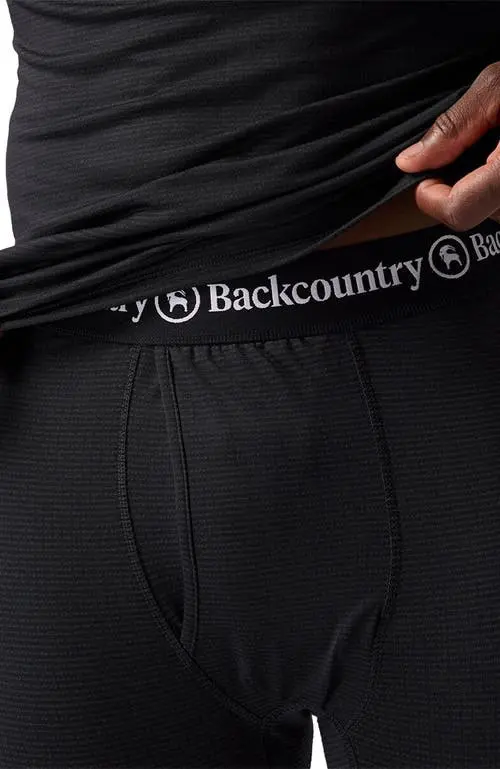 BACKCOUNTRY Pines Microgrid Ultra-lt Baselayer Bottom - Black