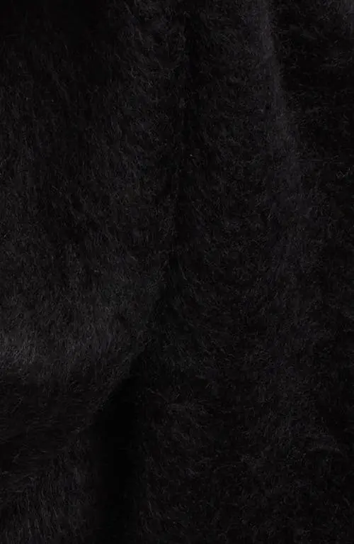 Acne Studios Vikky Mohair Blend Fringe Scarf - Black