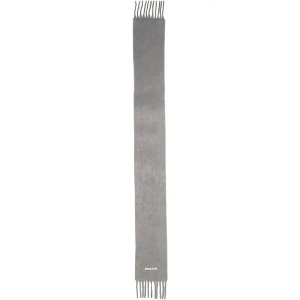 Acne Studios Vikky Mohair Blend Fringe Scarf - Grey