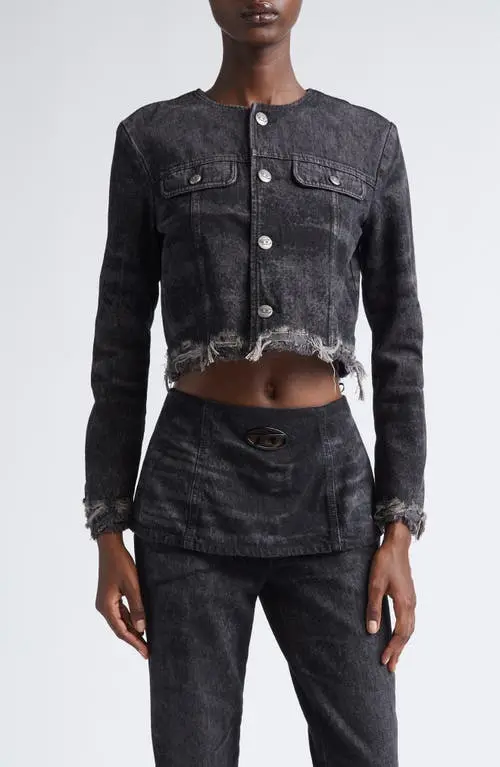 DIESEL® De-graffy-fsh Denim Trucker Jacket