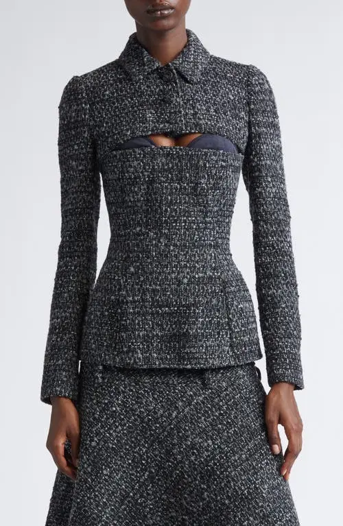 DIESEL® G-anne Bouclé Tweed Crop Jacket