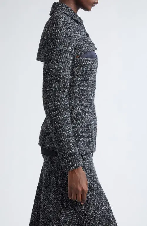 DIESEL® G-anne Bouclé Tweed Crop Jacket