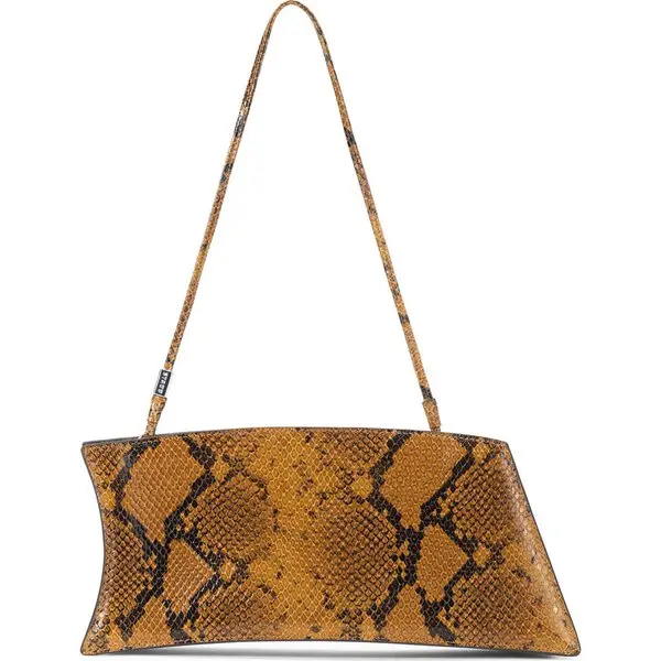 Staud Coco Leather Shoulder Bag - Snake