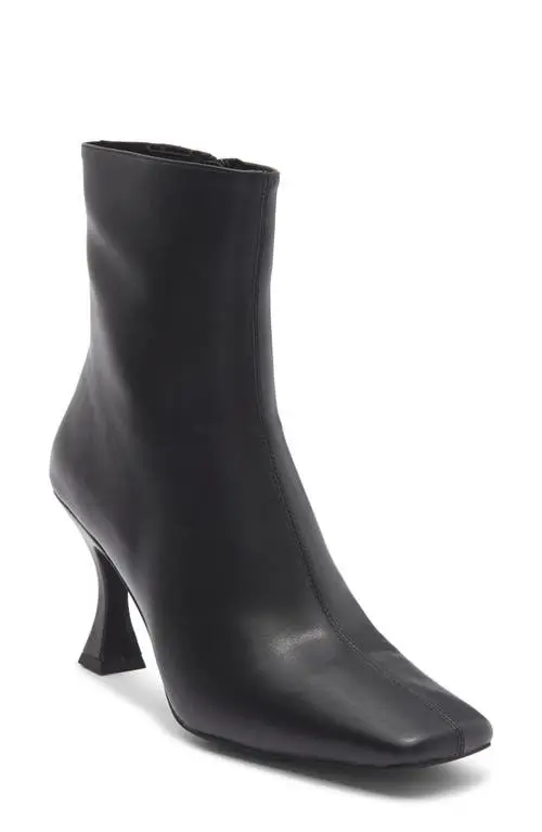Jeffrey Campbell Chekmat Square Toe Bootie - Black