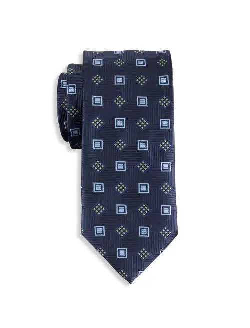 OAK HILL BY DXL Oak Hill Geometric Patterned Tie - Navy
