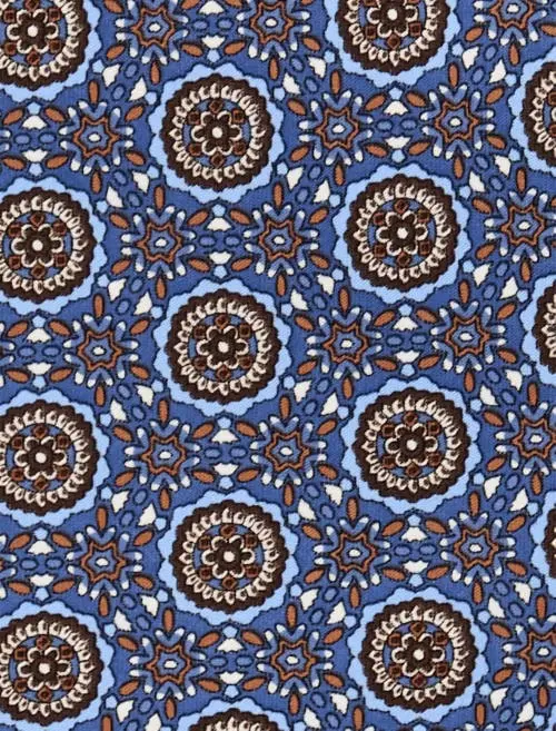 SYNRGY BY DXL Big & Tall Mini Kaleidoscope Tie - Blue