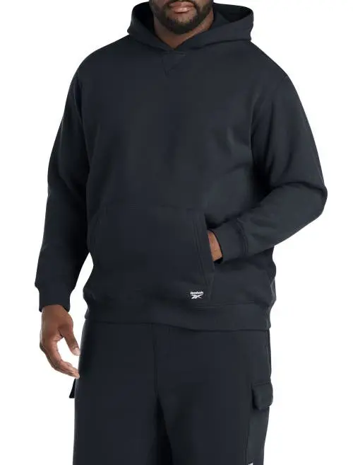 REEBOK Big & Tall Performance Super Soft Brushed Hoodie - Black