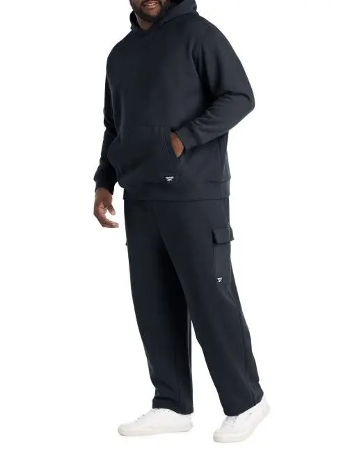 REEBOK Big & Tall Performance Super Soft Brushed Hoodie - Black