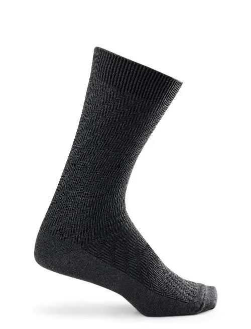 HARBOR BAY BY DXL Big & Tall Continuous Comfort Casual Socks 2-pack - Grey