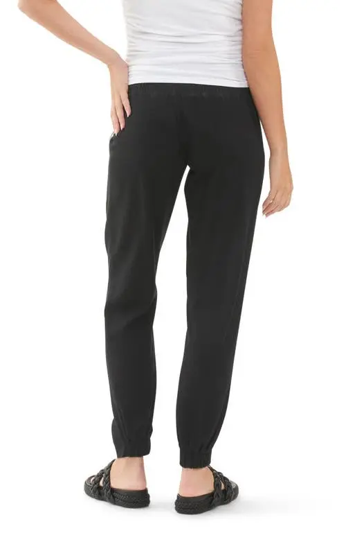 RIPE MATERNITY Tencel Off Duty Cargo Maternity Pant - Black