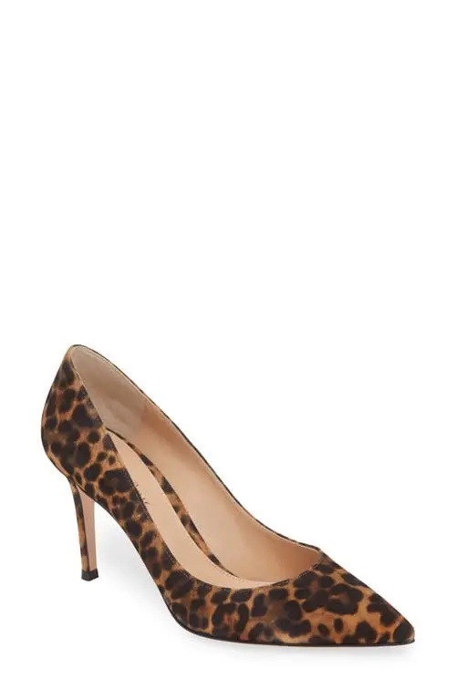 GIANVITO ROSSI 85 Pump - Leopard