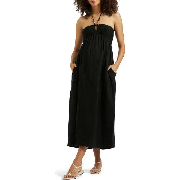 RIPE MATERNITY Evie Crochet Dress - Black