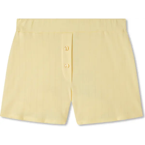 VIR VITA Pointelle Lounge Short - Butter