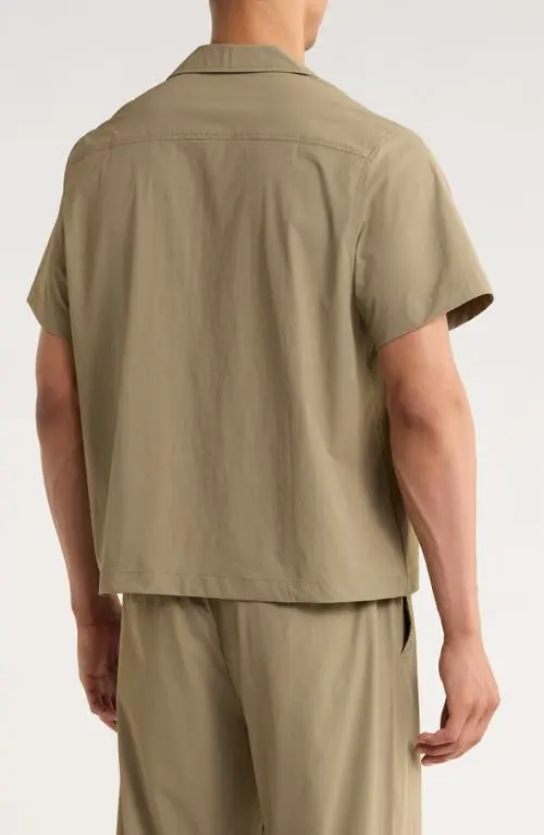RIZORT Tim Stretch Nylon Camp Shirt - Olive