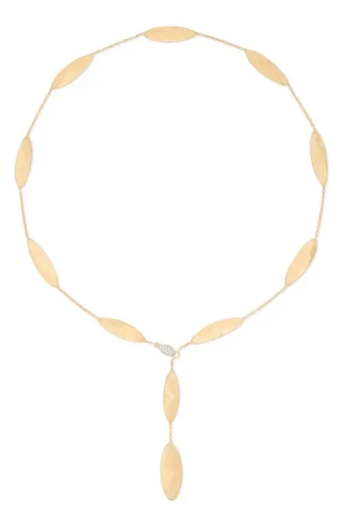 Marco Bicego Lunaria Diamond Twist Necklace - Yellow/white Gold