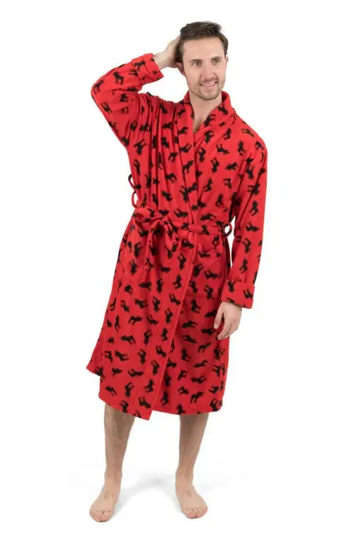 LEVERET Fleece Robe - Moose