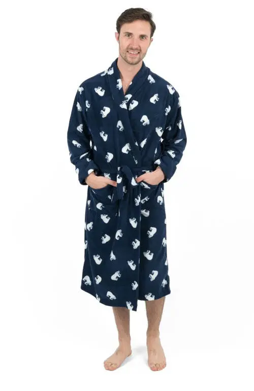 LEVERET Fleece Robe - Polar Bear
