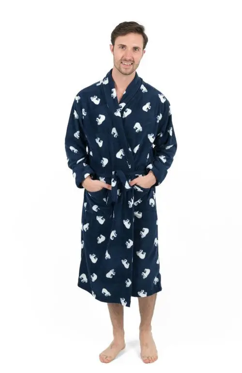 LEVERET Fleece Robe - Polar Bear