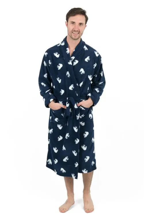 LEVERET Fleece Robe - Polar Bear