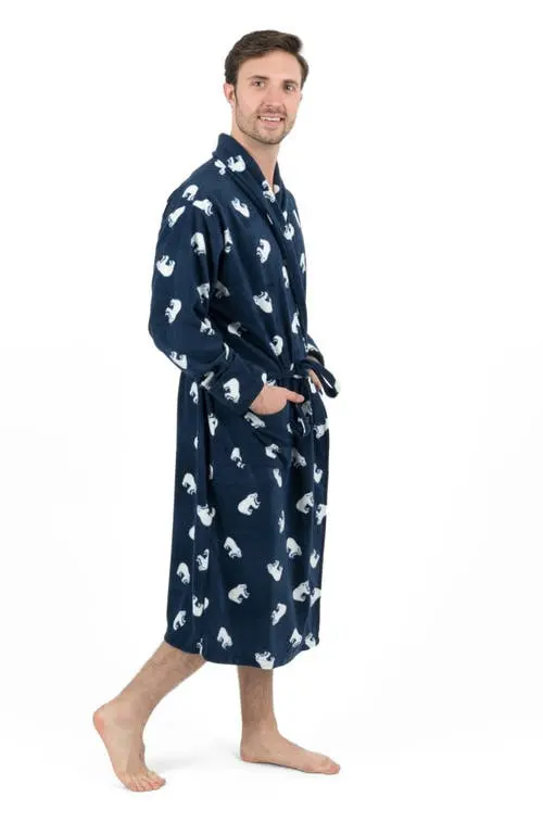LEVERET Fleece Robe - Polar Bear