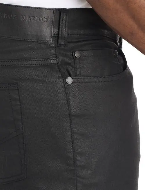 TRUE NATION BY DXL Coated Denim Tapered Pants