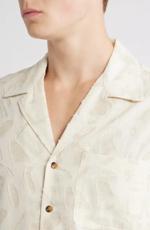 RIZORT Fin Tonal Pattern Camp Shirt