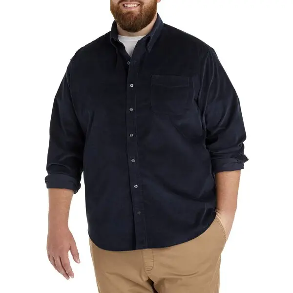 TRUE NATION BY DXL Big & Tall Corduroy Sport Shirt