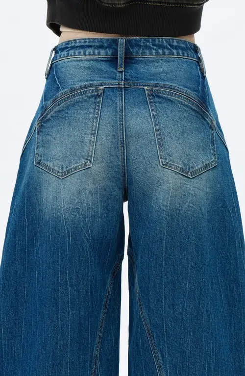 BAYEAS Mid-rise Wide Barrel Jeans