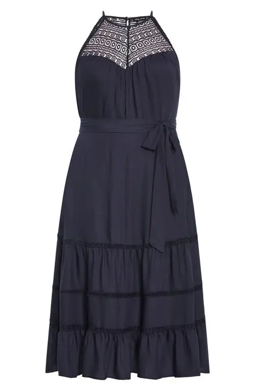 City Chic Alessia Sleeveless A-line Dress