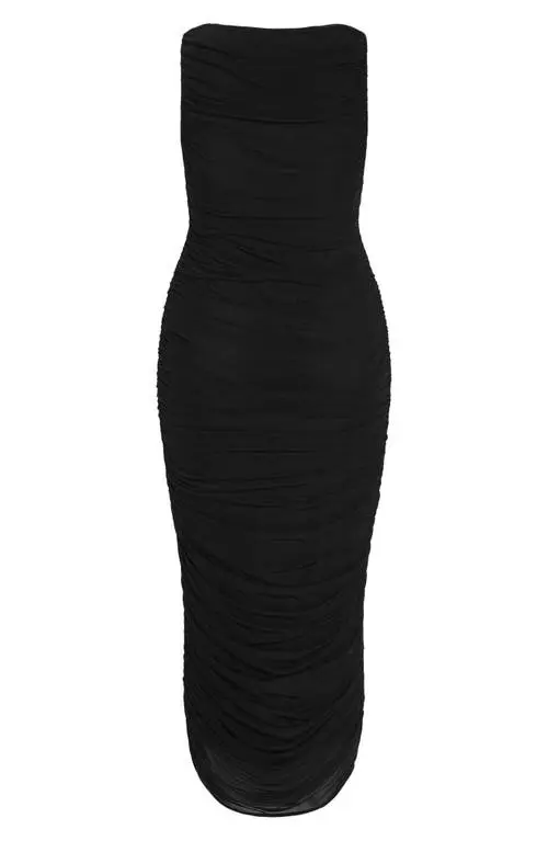 City Chic Halo Sleeveless Ruched Dress