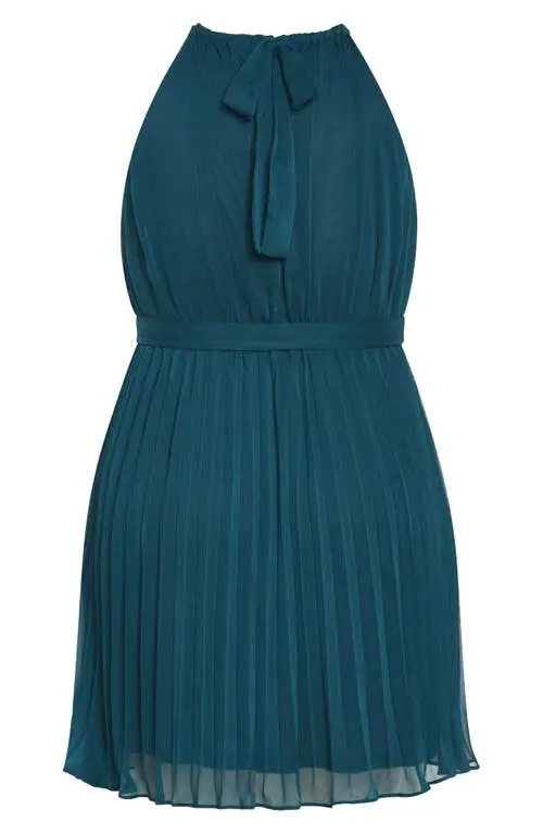 City Chic Luna Pleated Dress