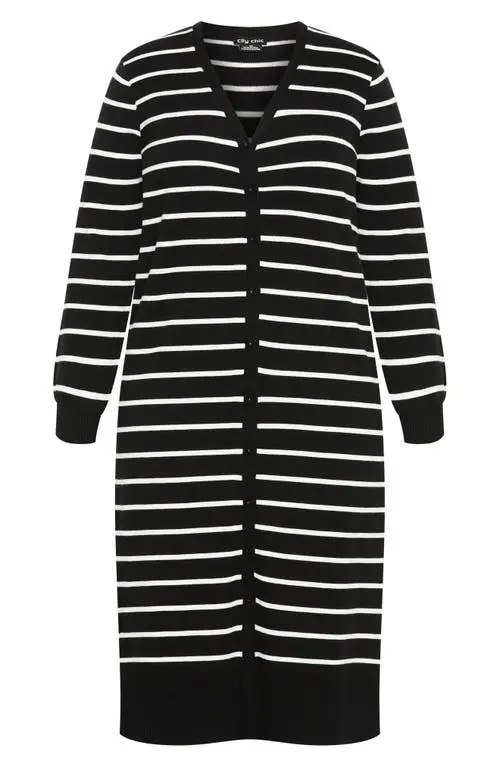 City Chic June Long Cardigan