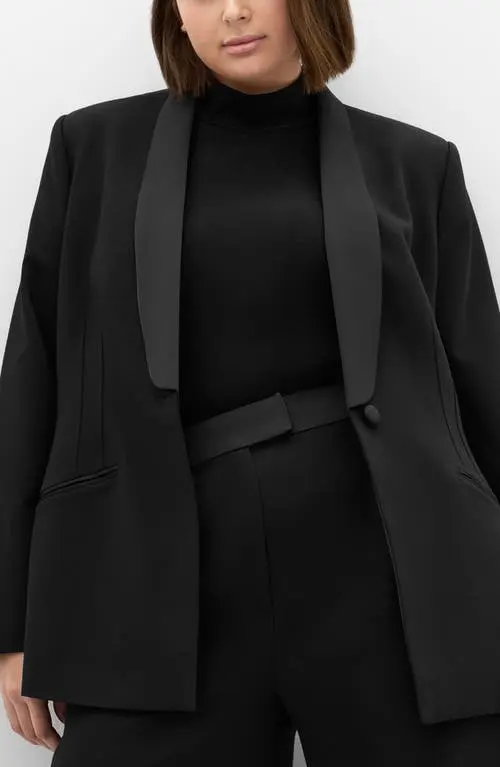 City Chic Elegant Shawl Collar Tuxedo Jacket
