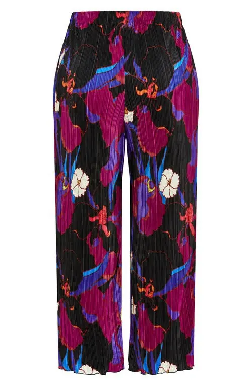 City Chic Kira Print Straight-leg Pants - Abstract