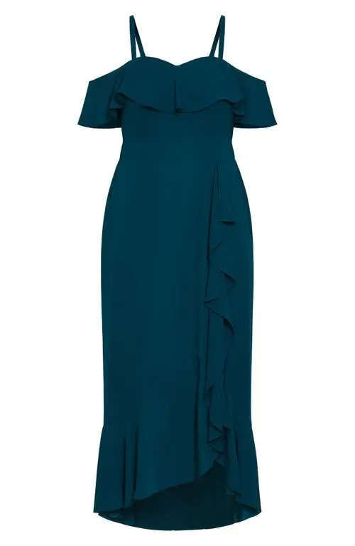 City Chic Remi Ruffle Maxi Dress