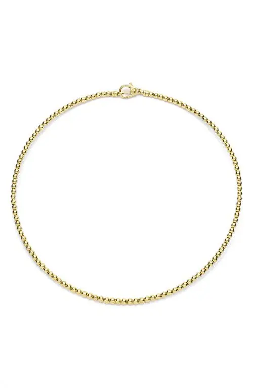 Lagos Caviar 18k Collar Necklace - Gold