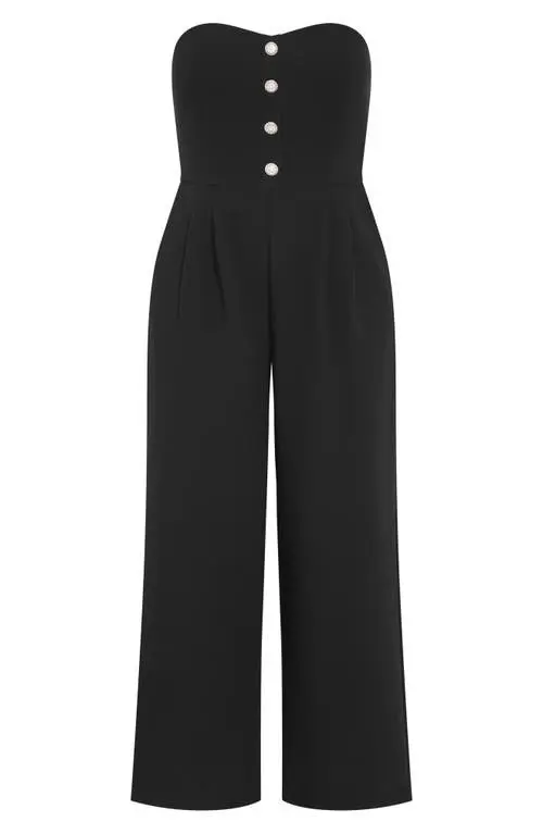 City Chic Alexi Strapless Jumpsuit