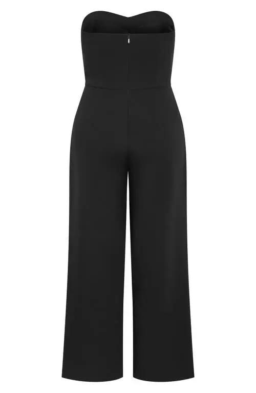 City Chic Alexi Strapless Jumpsuit