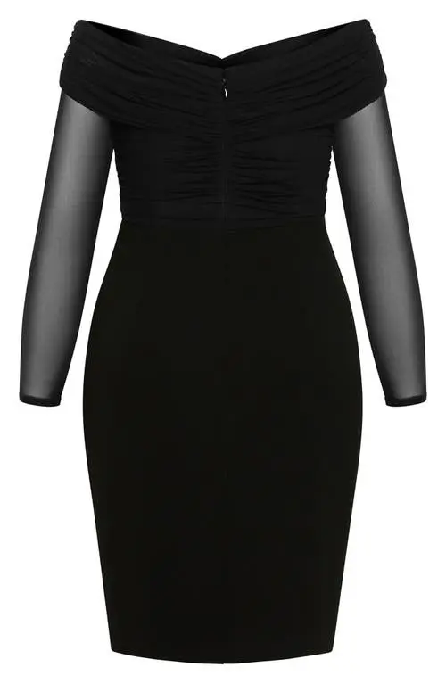 City Chic Anne Off-the-shoulder Corset Dress
