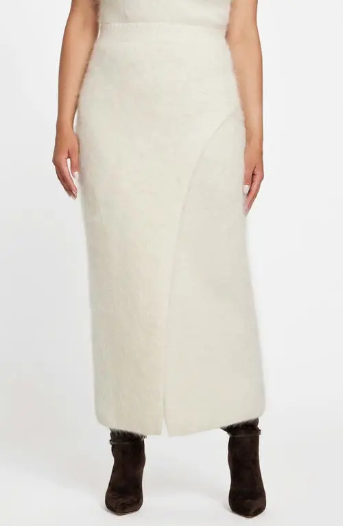 MARCIANO Agnes Alpaca Blend Maxi Skirt