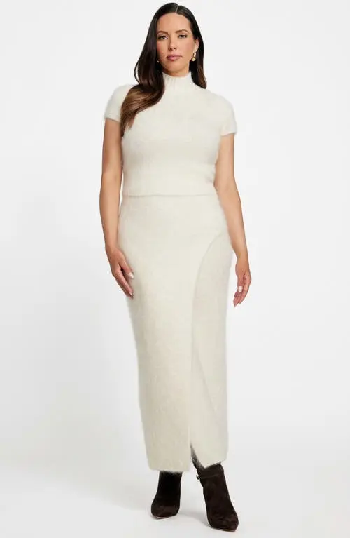 MARCIANO Agnes Alpaca Blend Maxi Skirt