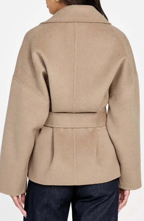 MARCIANO Ella Wool-blend Wrap Coat