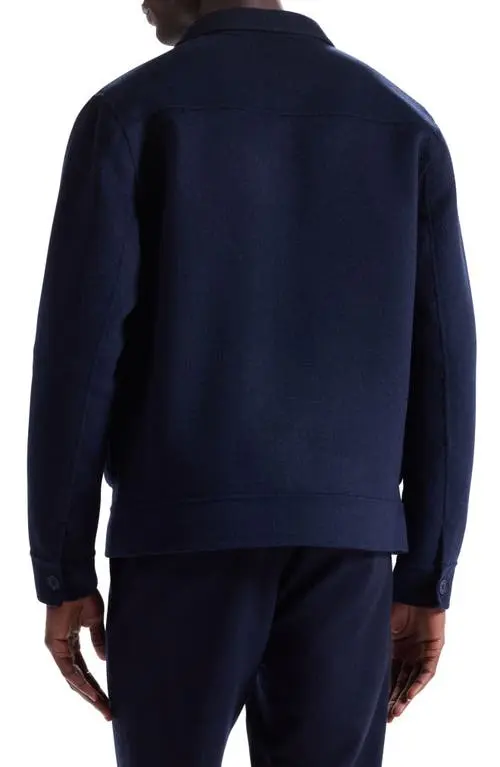 Bugatchi Felted Wool Blend Jacket - Navy