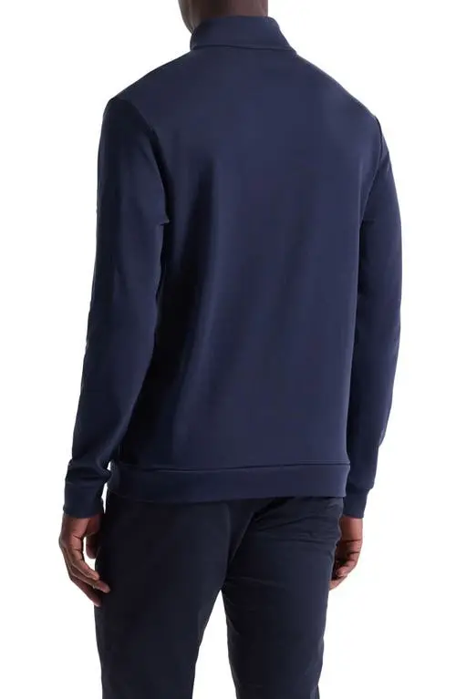 Bugatchi Quarter Zip Pullover - Navy
