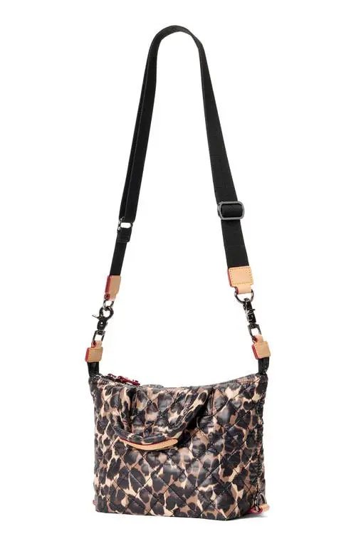 Mz Wallace Micro Sutton Quilted Top Handle Bag - Leopard