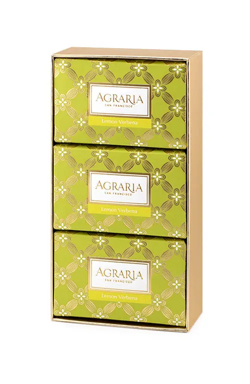 AGRARIA SAN FRANCISCO Luxury Bath Bar Collection - Lemon Verbena