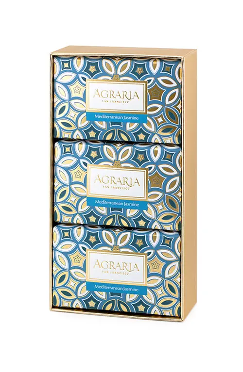 AGRARIA SAN FRANCISCO Luxury Bath Bar Collection - Mediterranean Jasmine