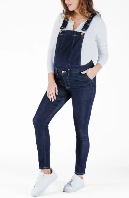 CACHE COEUR Sharon Denim Maternity Overalls - Raw
