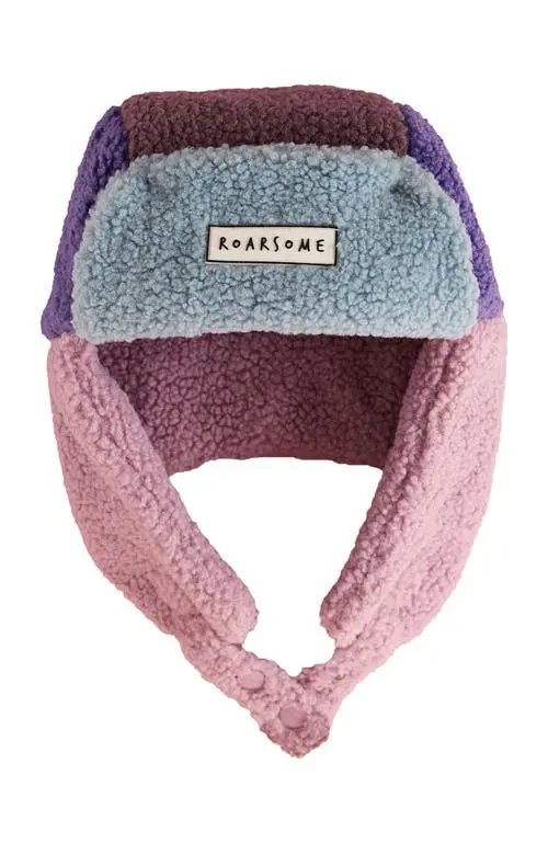 ROARSOME Fleece Trapper Hat - Pink