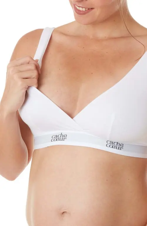 CACHE COEUR Life Maternity And Nursing Bra - White